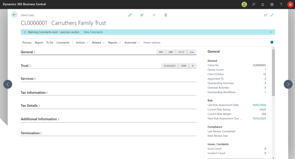 Quantios NavOne - Comprehensive TCSP Back Office solution